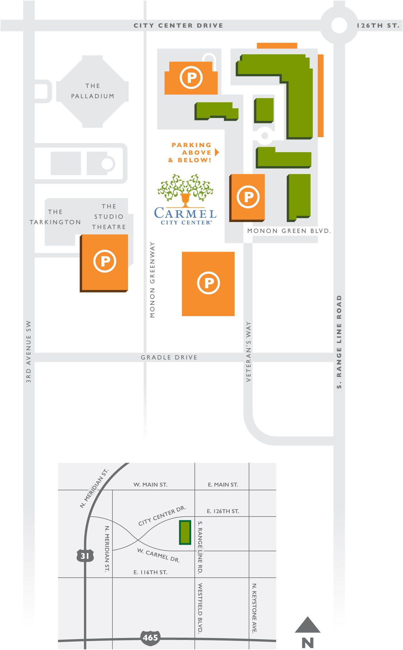 Free Parking - Carmel City Center
