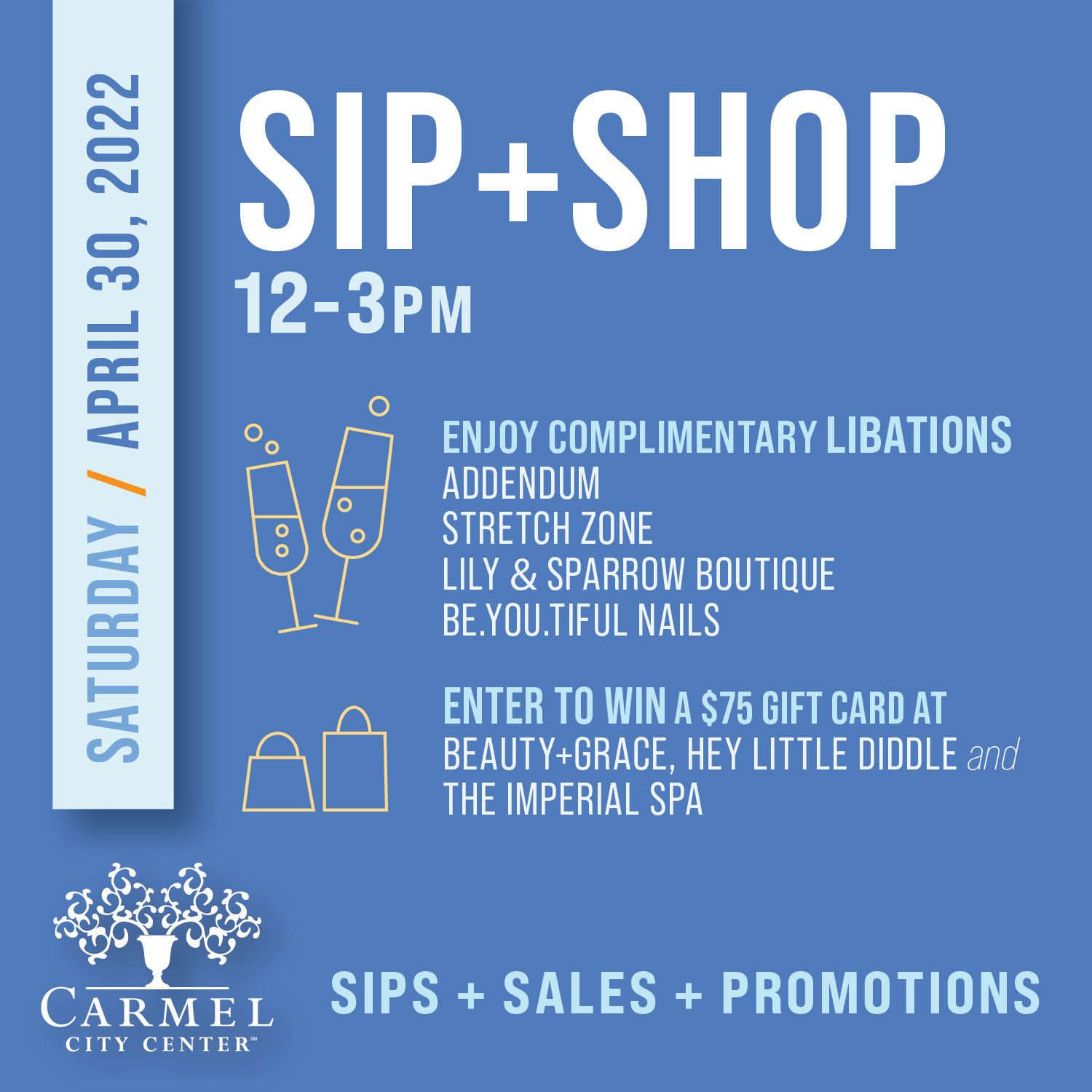 Spring SIP & SHOP - Carmel City Center